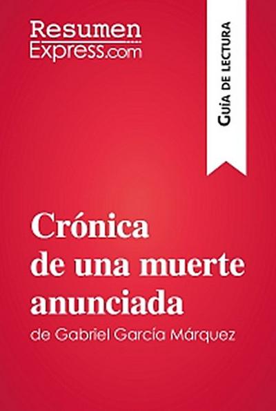 Crónica de una muerte anunciada de Gabriel García Márquez Guía de ...
